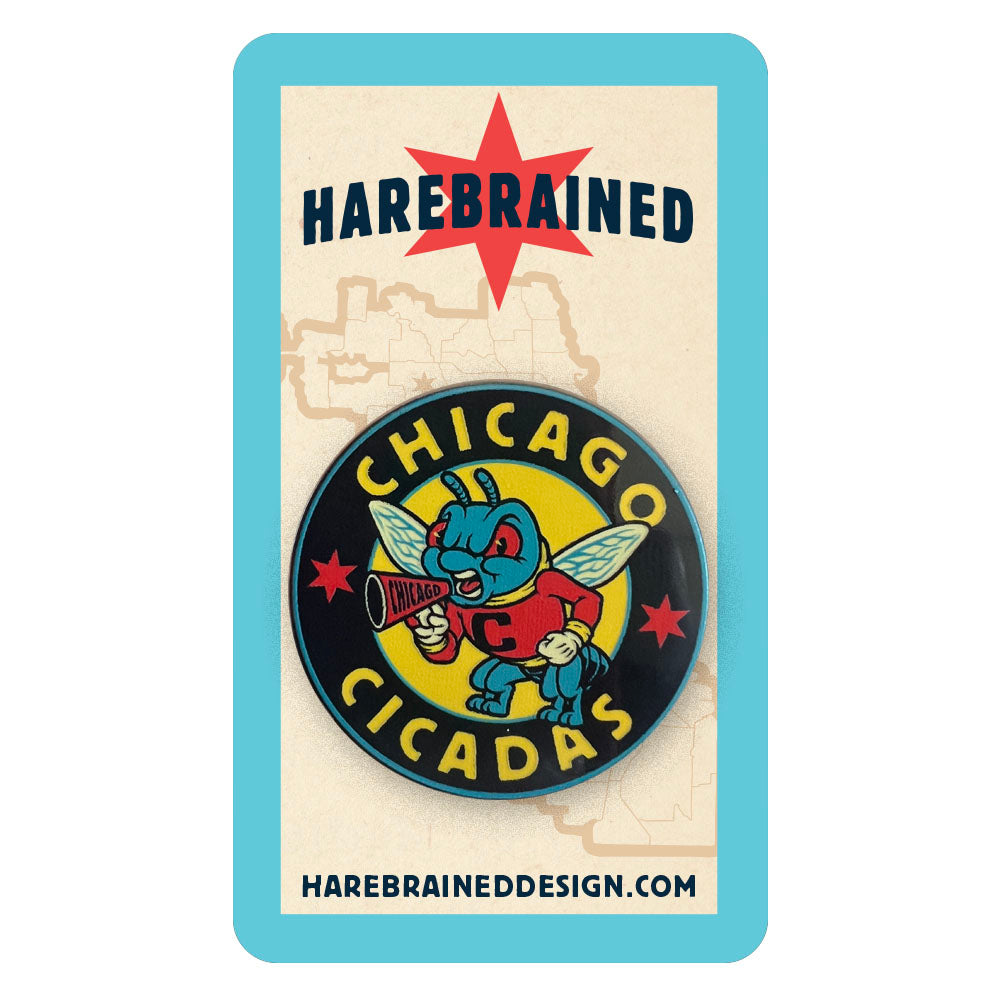 Chicago Cicadas Pin – Harebrained