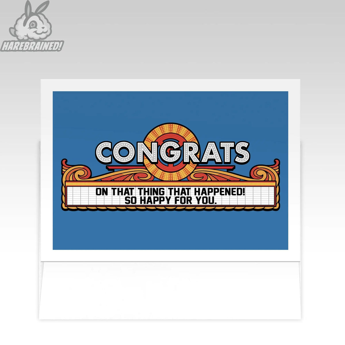 Chicago Marquee Greeting Card – Harebrained