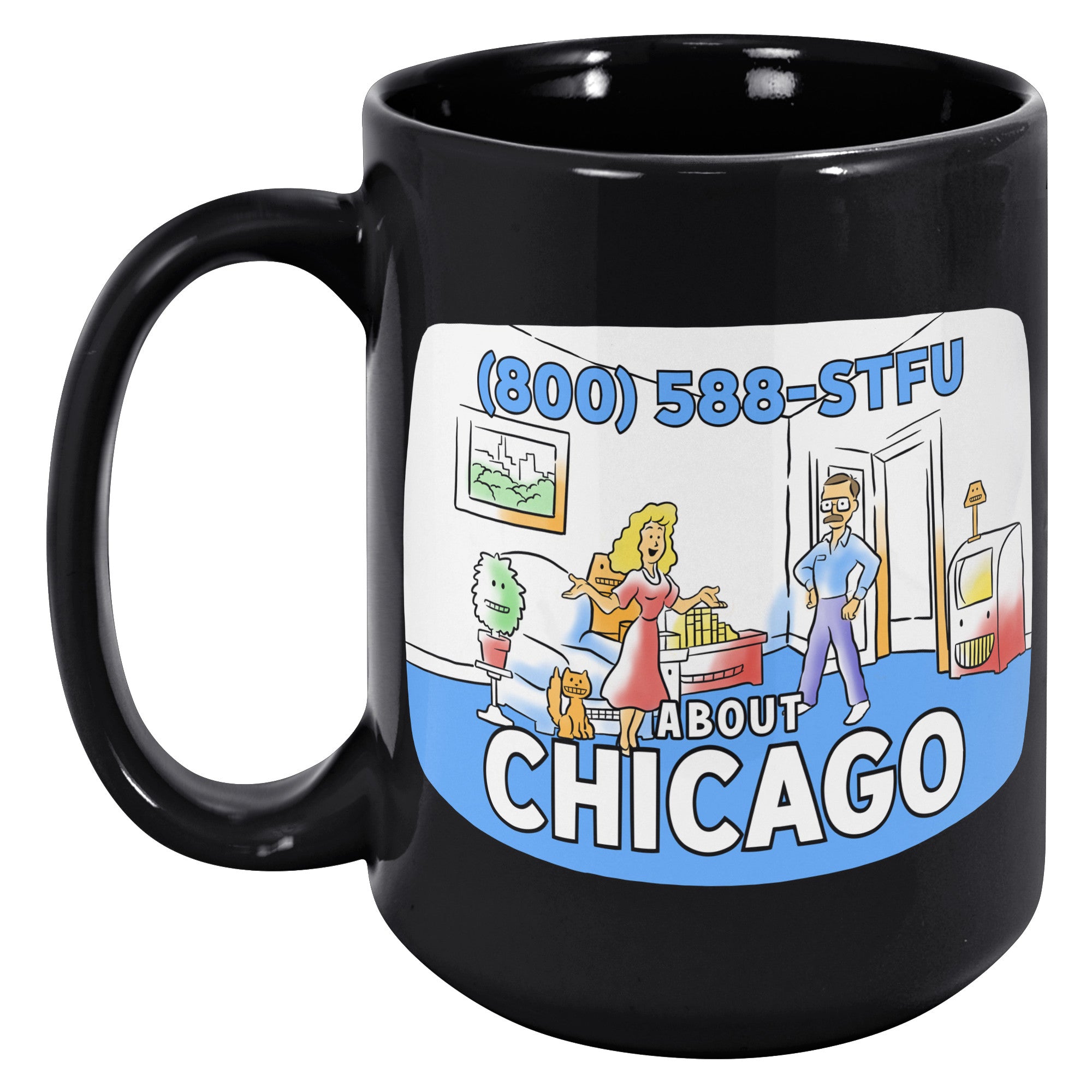 STFU About Chicago Carpet Coffee Mug – Harebrained