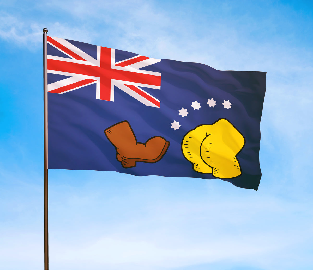 Australian Boot Flag – Harebrained