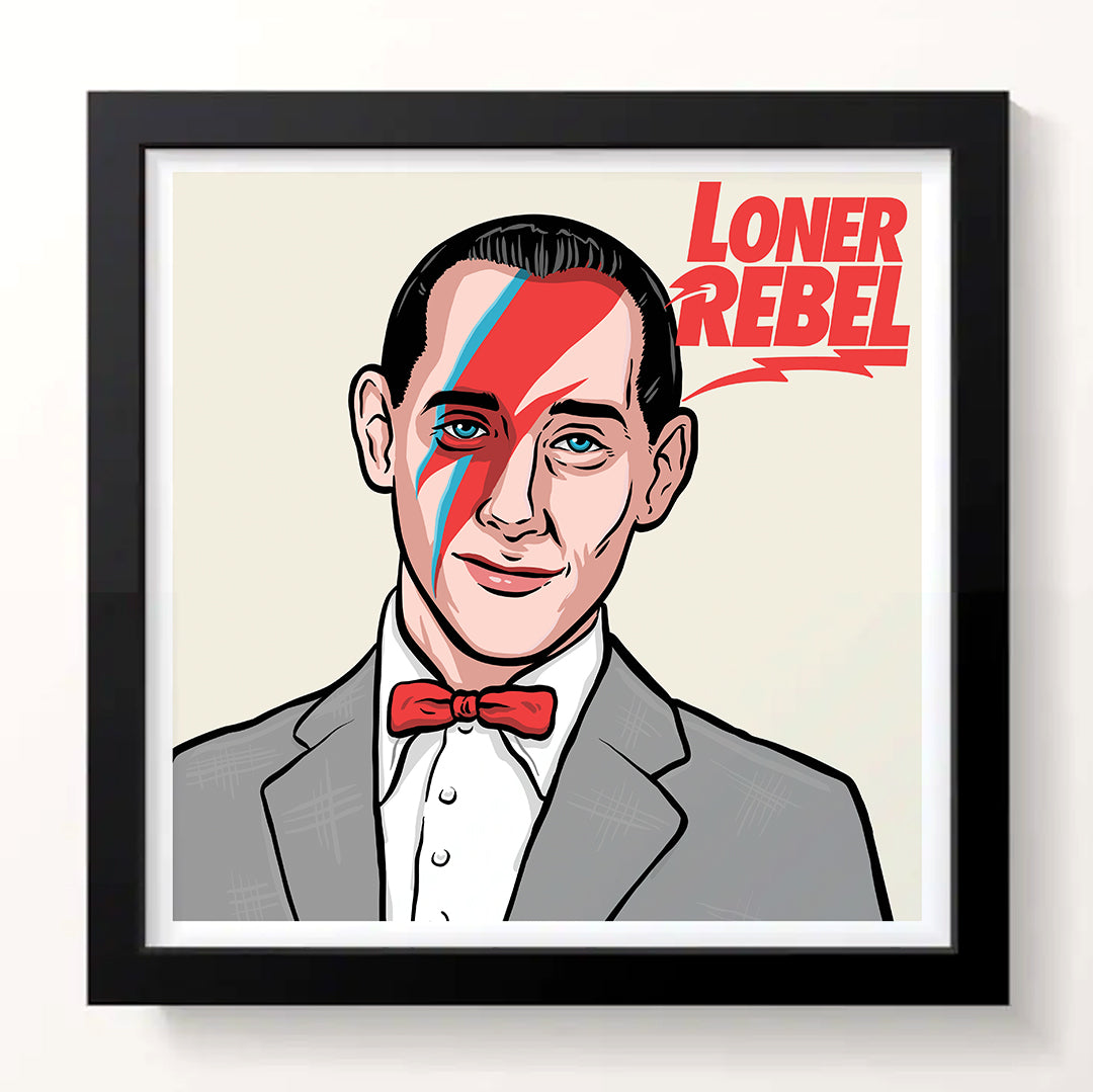 Loner Rebel 12.5" x 12.5" poster – Harebrained